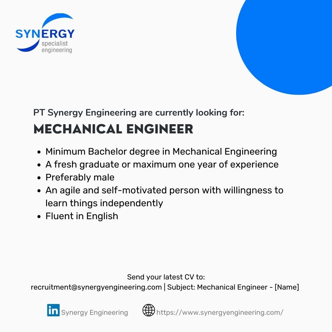 PT Synergy Engineering – Departemen Teknik Mesin Sekolah Vokasi