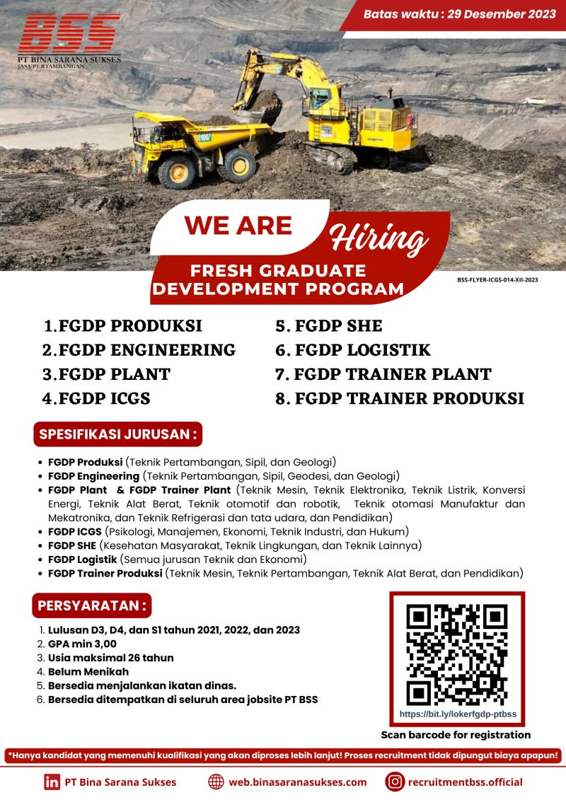 PT Bina Sarana Sukses – Departemen Teknik Mesin Sekolah Vokasi