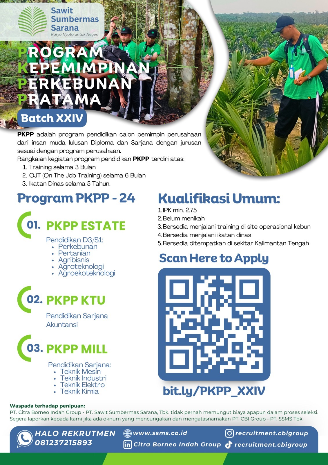 Program kepeminpinan Perkebunan Pratama – Departemen Teknik Mesin ...